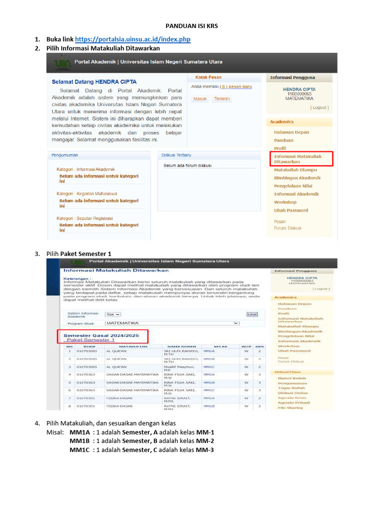 Panduan Isi KRS | PDF