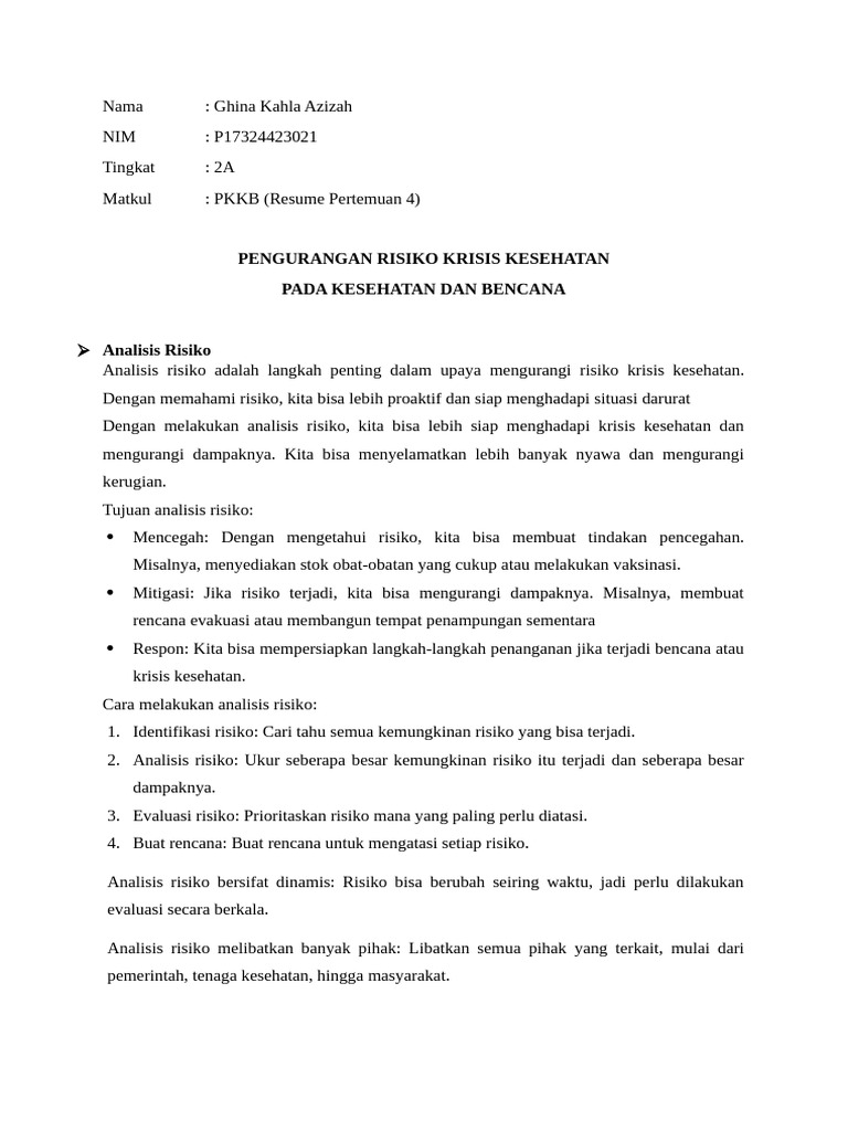 PKKB Resume Per 4 | PDF