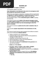 SOLAS Muster List and Drill Procedures | PDF | Firefighting | Fires