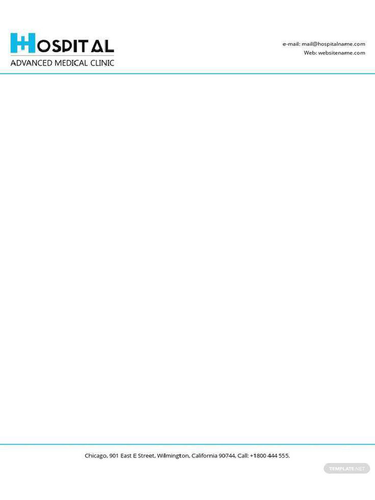 Free Editable Hospital Letterhead Template - Template - Net | PDF