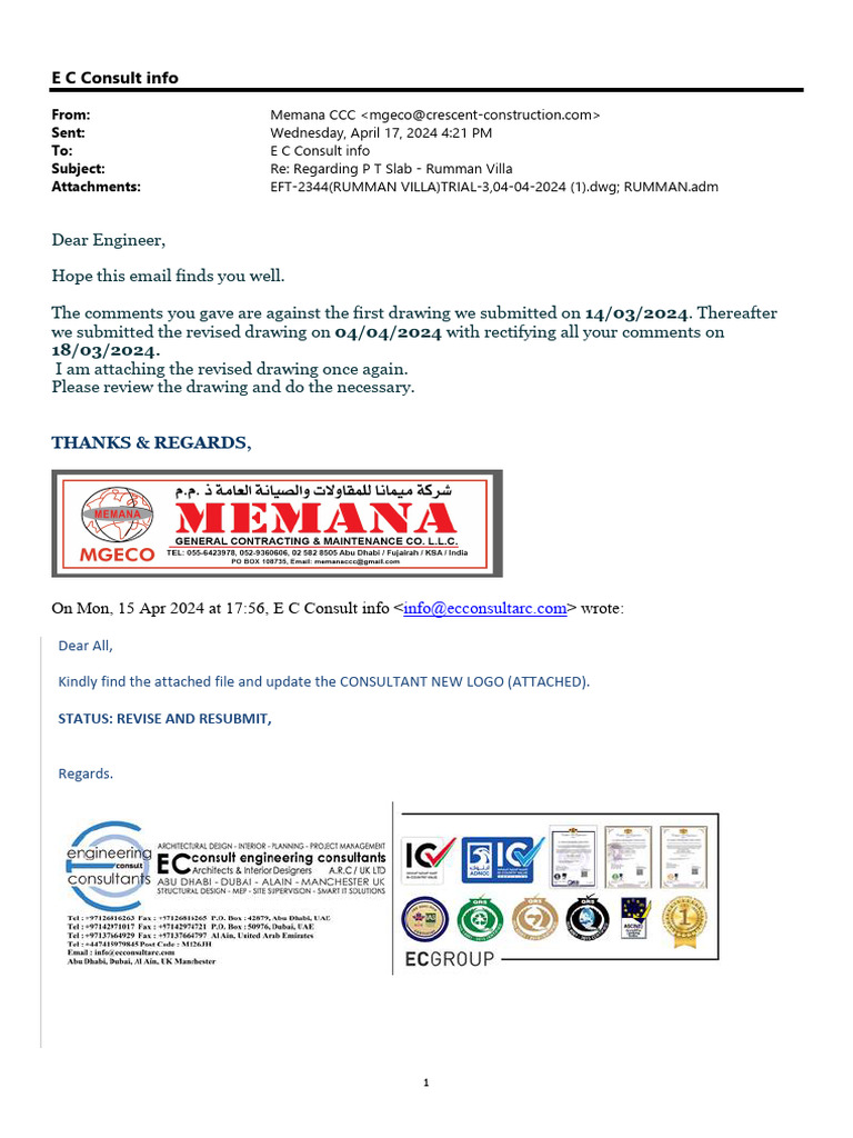 Regarding P T Slab - Rumman Villa.,.. | PDF