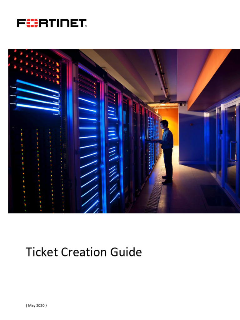 Fortinet Ticket Creation Guide | PDF