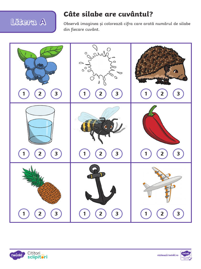DLC 1708376401 Litera A Aventura Albinei Fisa de Lucru Pentru Despartirea in Silabe Ver 3 | PDF