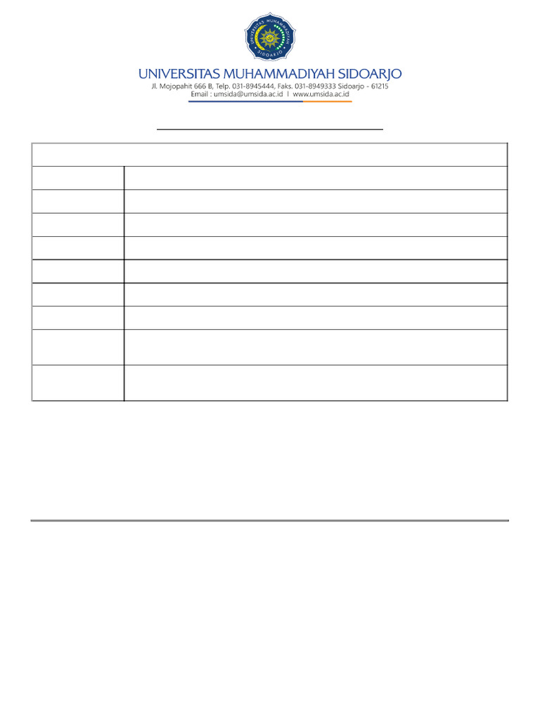 Form Pendaftaran Wisuda | PDF