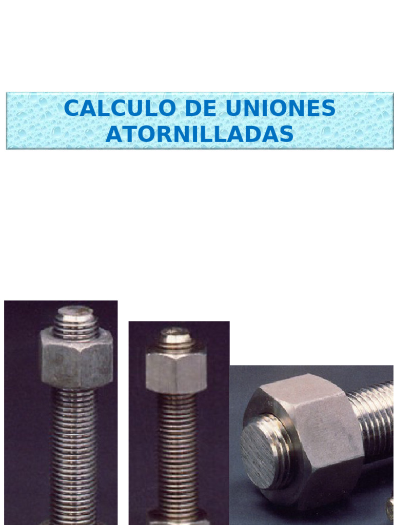 2 Calculo de Uniones Atornilladas | PDF