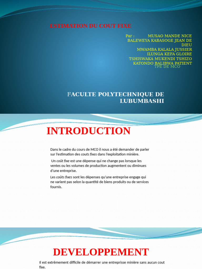 DIAPO Cout Fixes | PDF