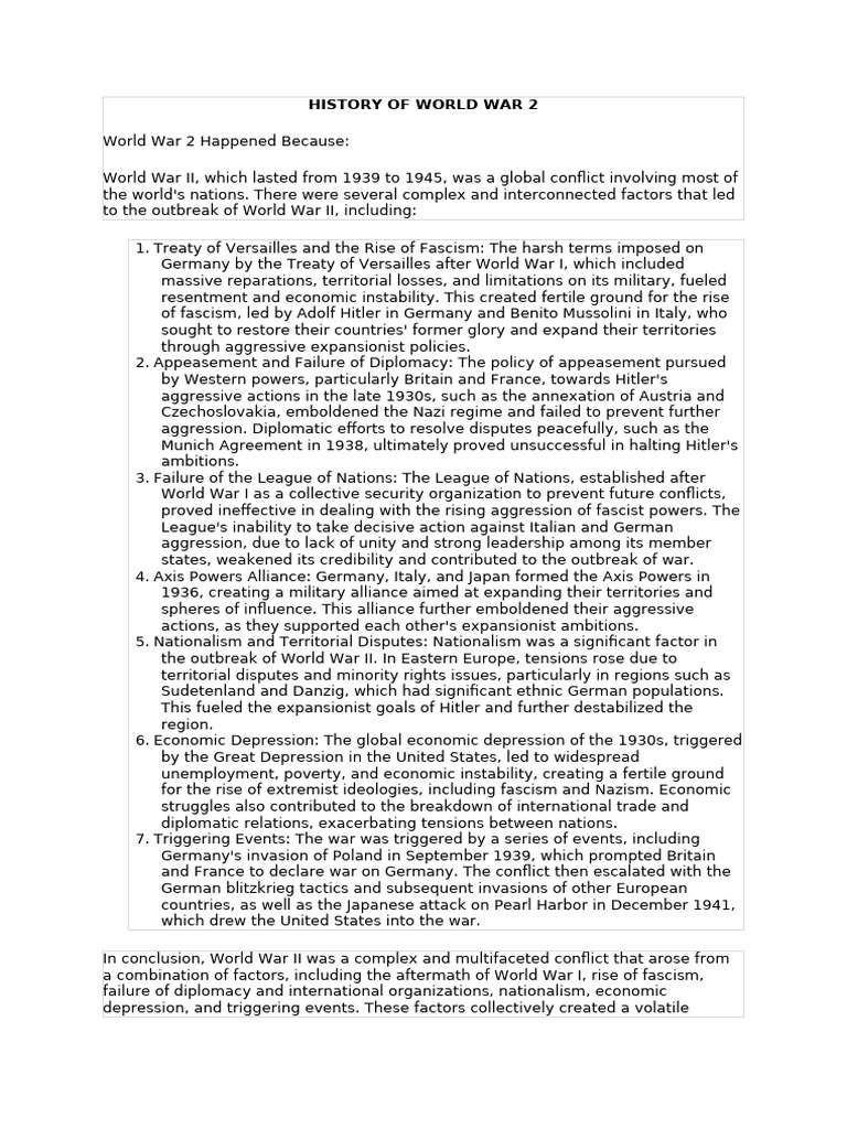 History of World War 2 | PDF