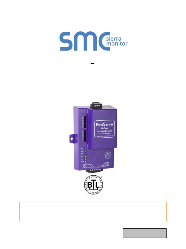 EZ Gateway Start-Up Guide M-Bus To Modbus & BACnet | PDF EZ Gateway Start-Up Guide M-Bus To Modbus & BACnet | PDF