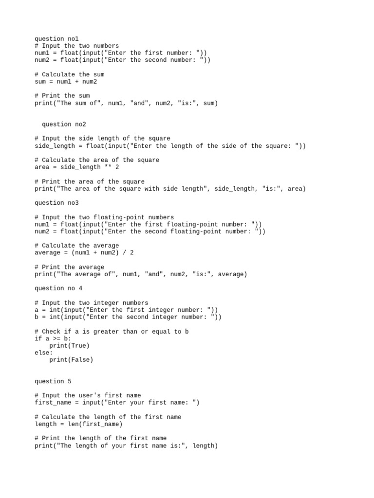 Python Assignment | PDF