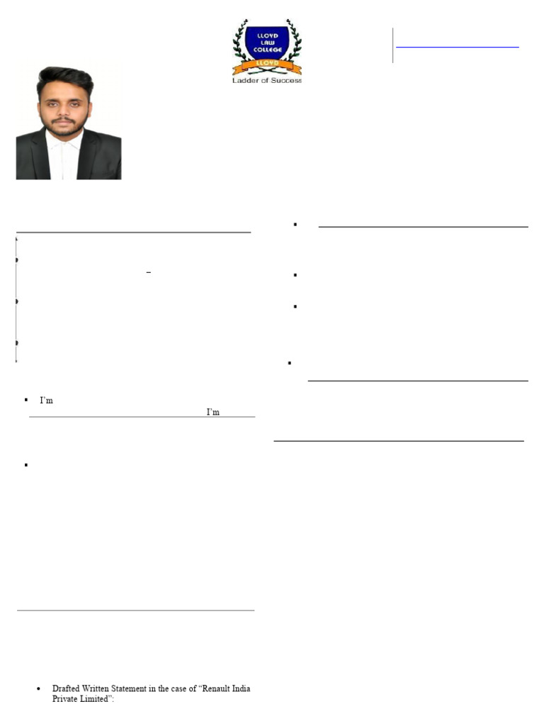 Harsh Singh CV 4 | PDF Harsh Singh CV 4 | PDF