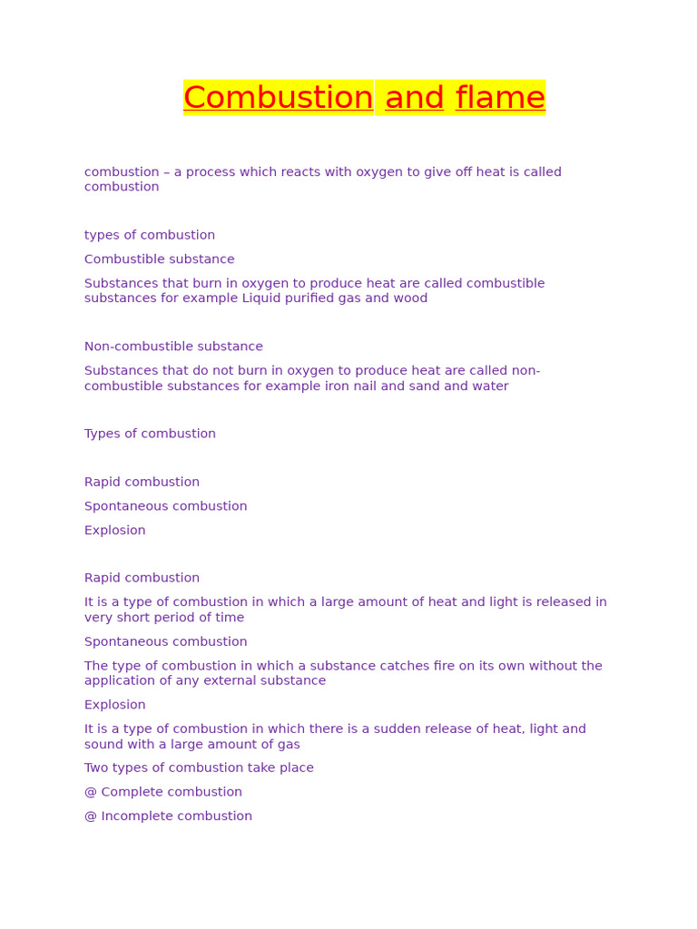 Combustion and Flame | PDF