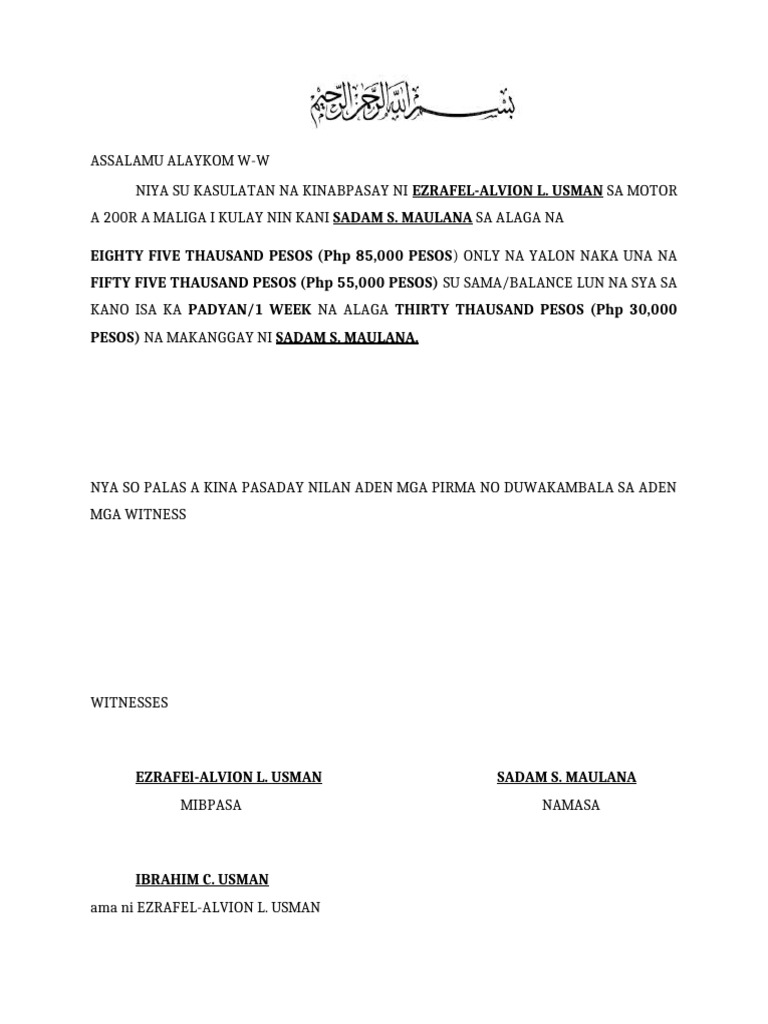 Kasulatan Motor 200r | PDF