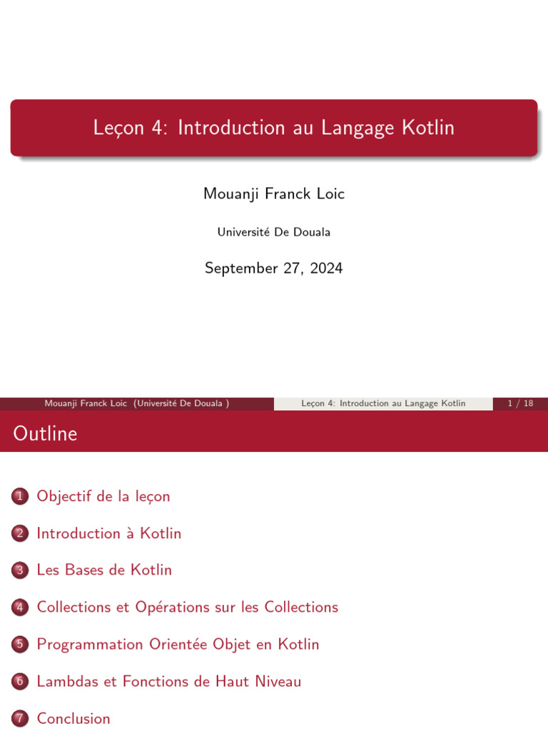 Lecon4 Kotlin | PDF