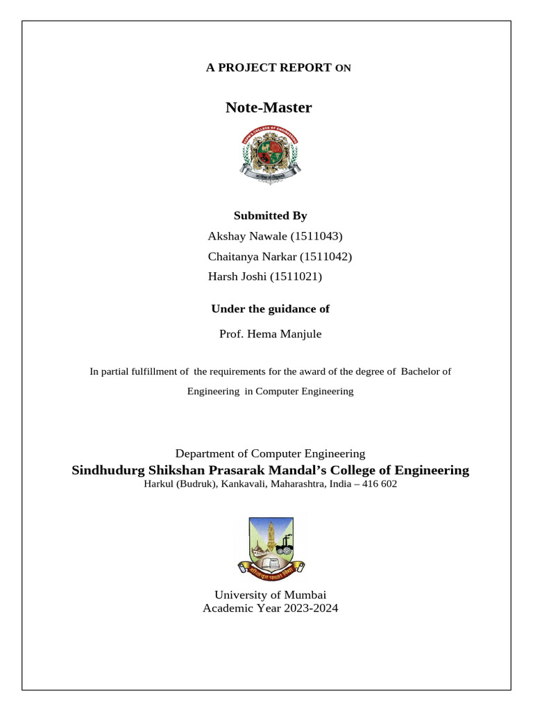 Mini - Project Note App | PDF