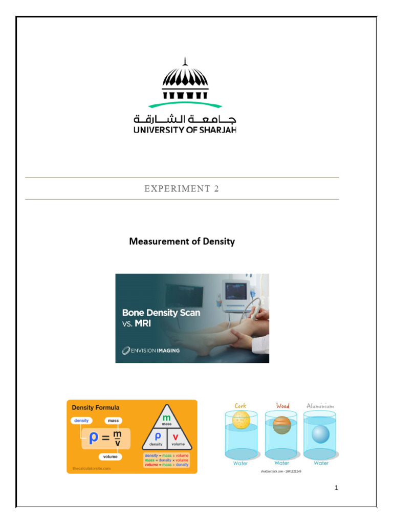 2 Measurement of Density PMSL (Manual) | PDF