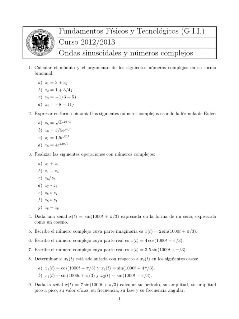 Problemas Complejos | PDF