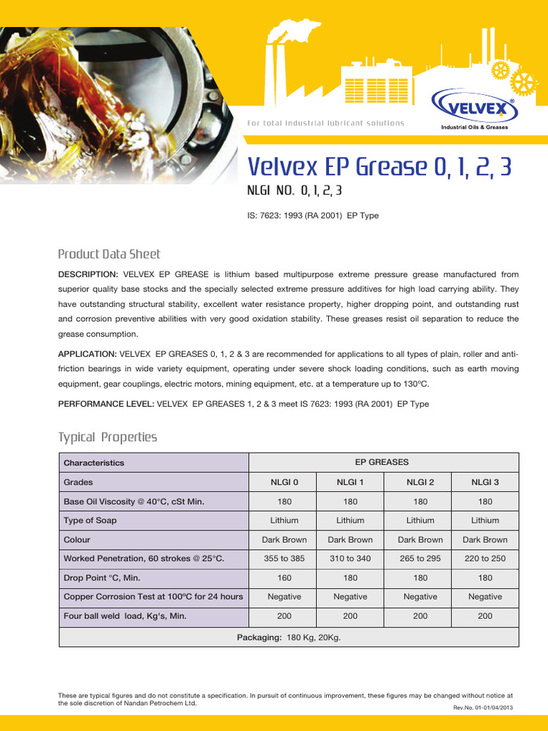 Extreme Pressure Grease | PDF | Chemical Substances | Mechanical ...