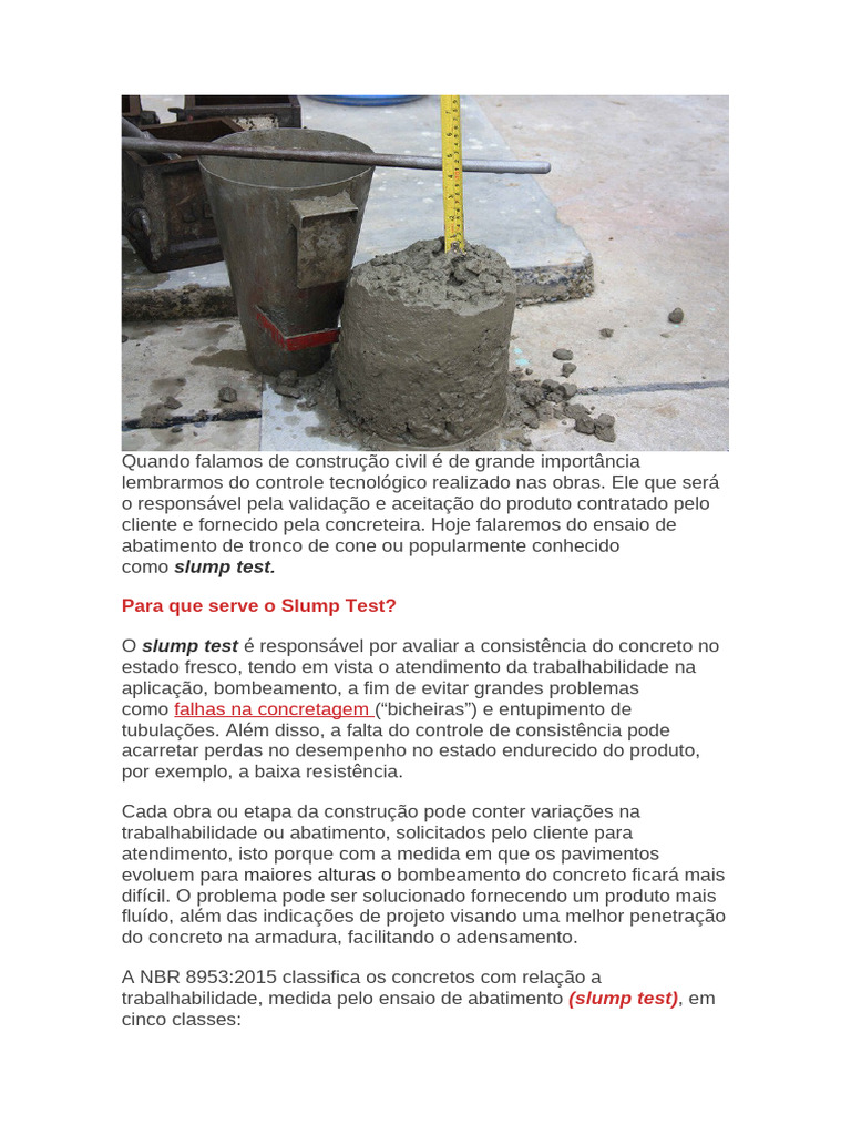 Slump Test | PDF