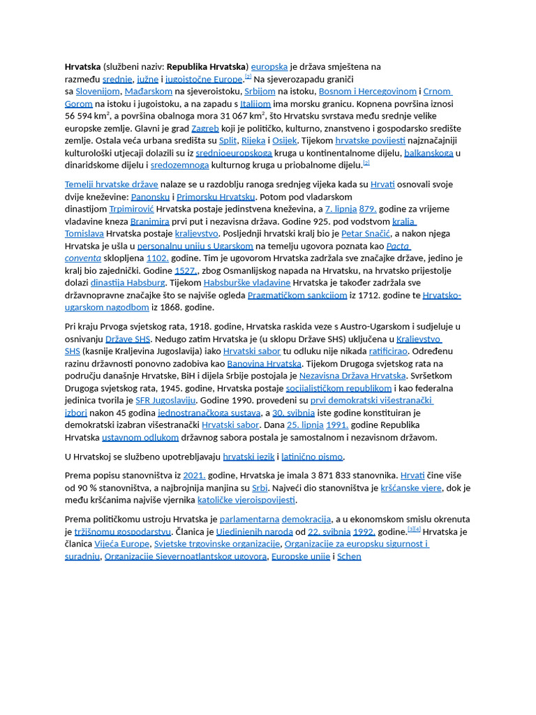 Hrvatska | PDF