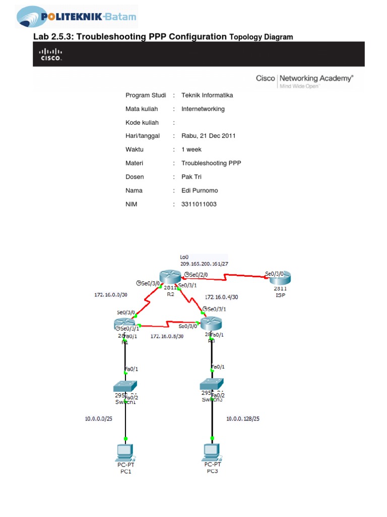 Troubleshooting PPP Configuration Guide | PDF | Router (Computing) | Ip Address