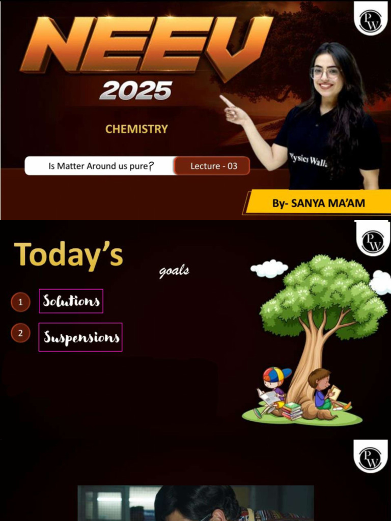 Is Matter Around Us Pure - 03 - Class Notes - Neev 2025 | PDF