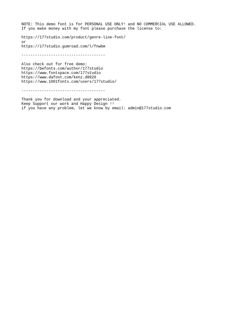 177studio License | PDF