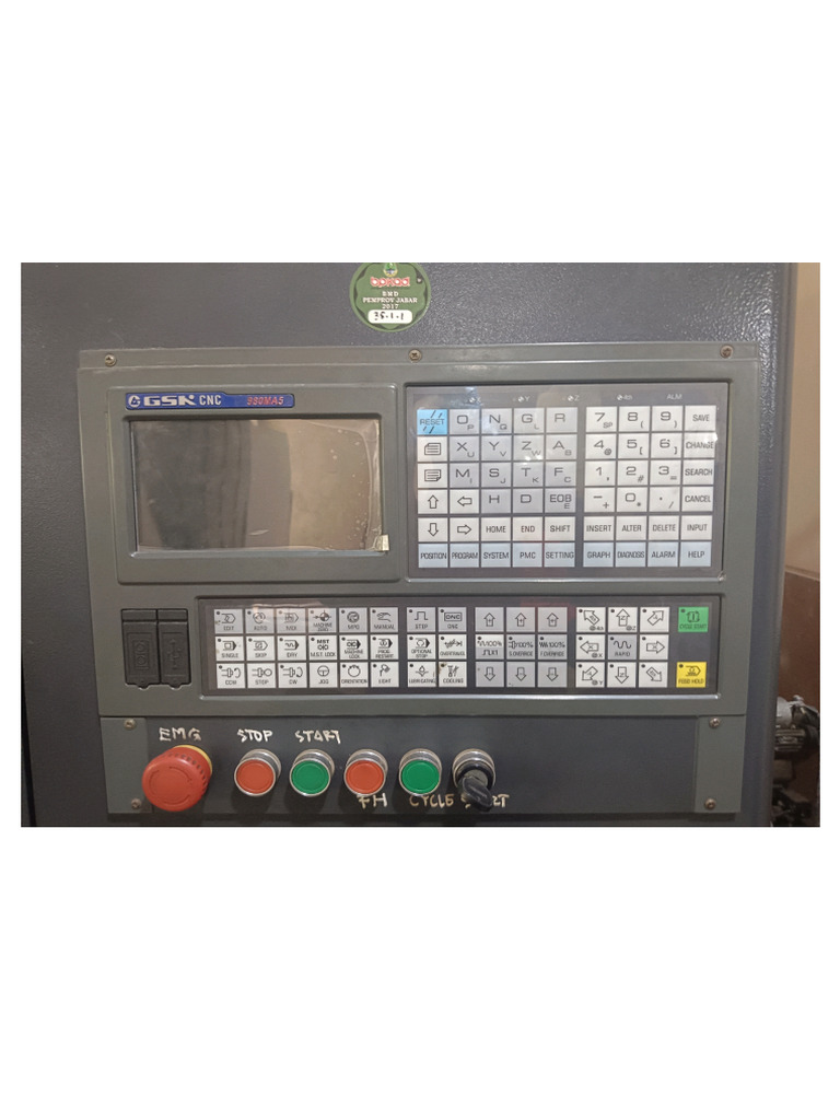 Tombol Mesin CNC Milling | PDF