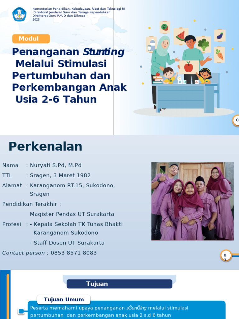 Bahan Tayang - Modul 3 - Penanganan Stunting Anak Usia 2 - 6 Tahun | PDF