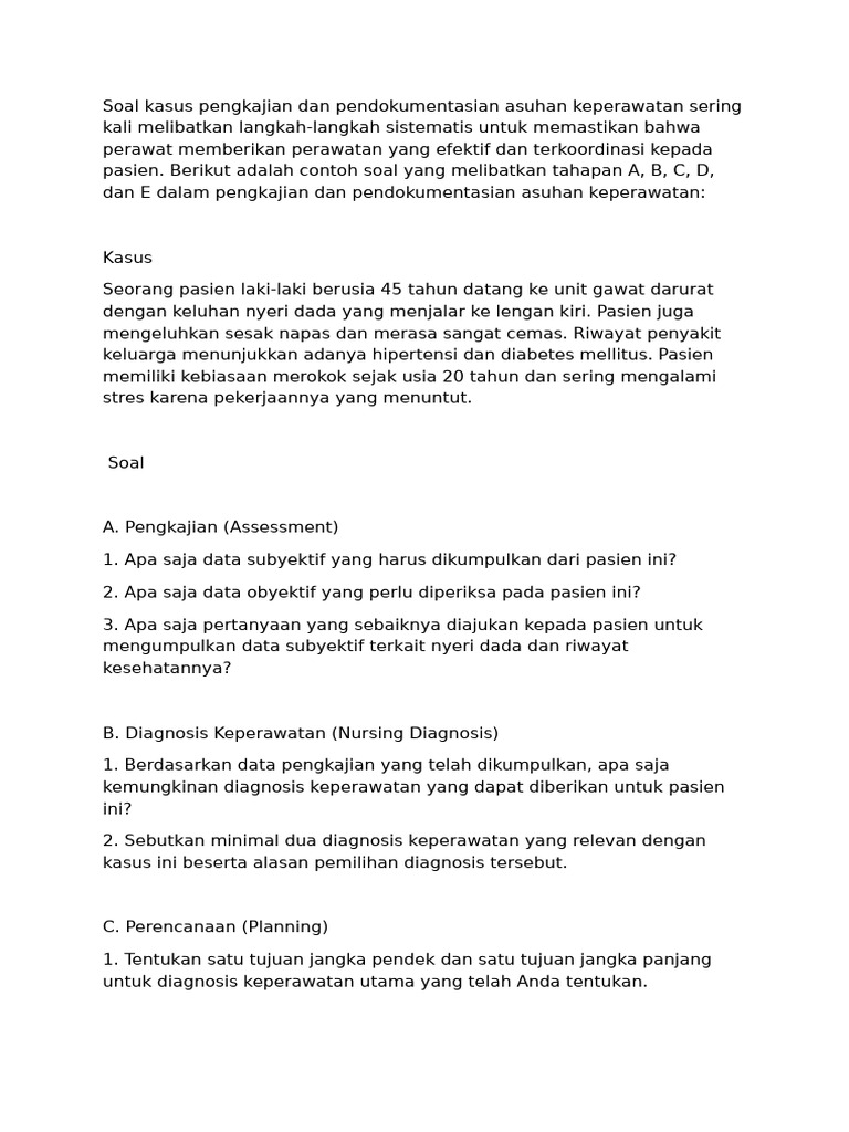 Soal Kasus Kel 10 | PDF