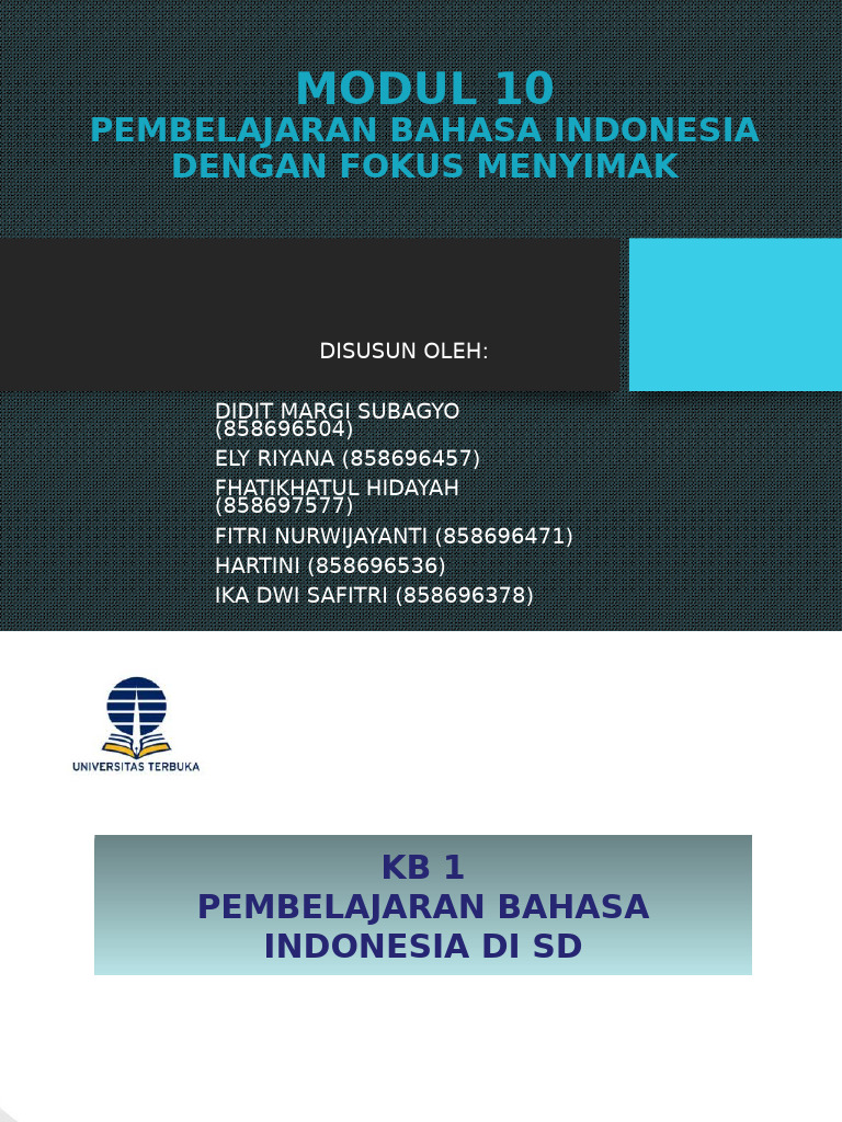 Modul 10 B.ind - Kelompok 1 | PDF