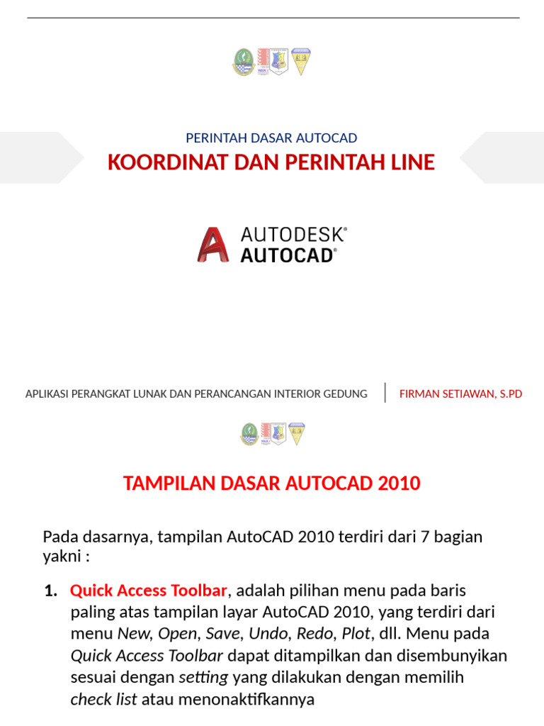 Perintah Dasar Autocad (Koordinat Dan Line) | PDF