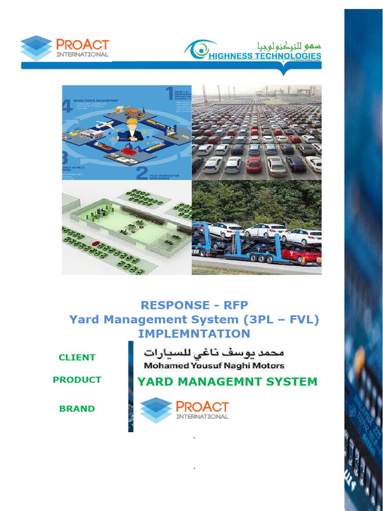 Rsp-Rfp-Yms (3PL - FVL) Imp-Publish | PDF | Software Development Process | Application Software