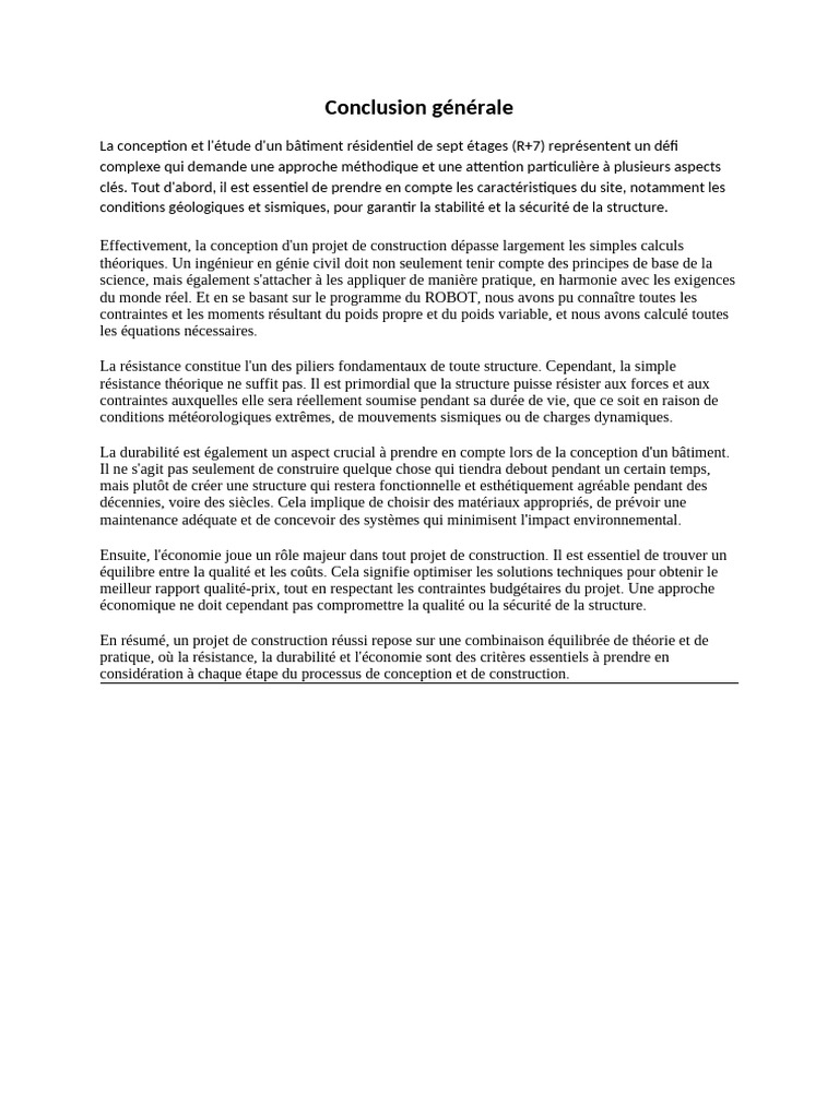 Conclusion Générale | PDF