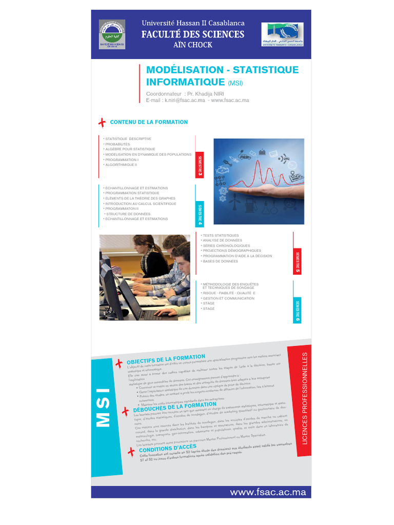 Modélisation - Statistique Informatique: WWW - Fsac.ac - Ma | PDF