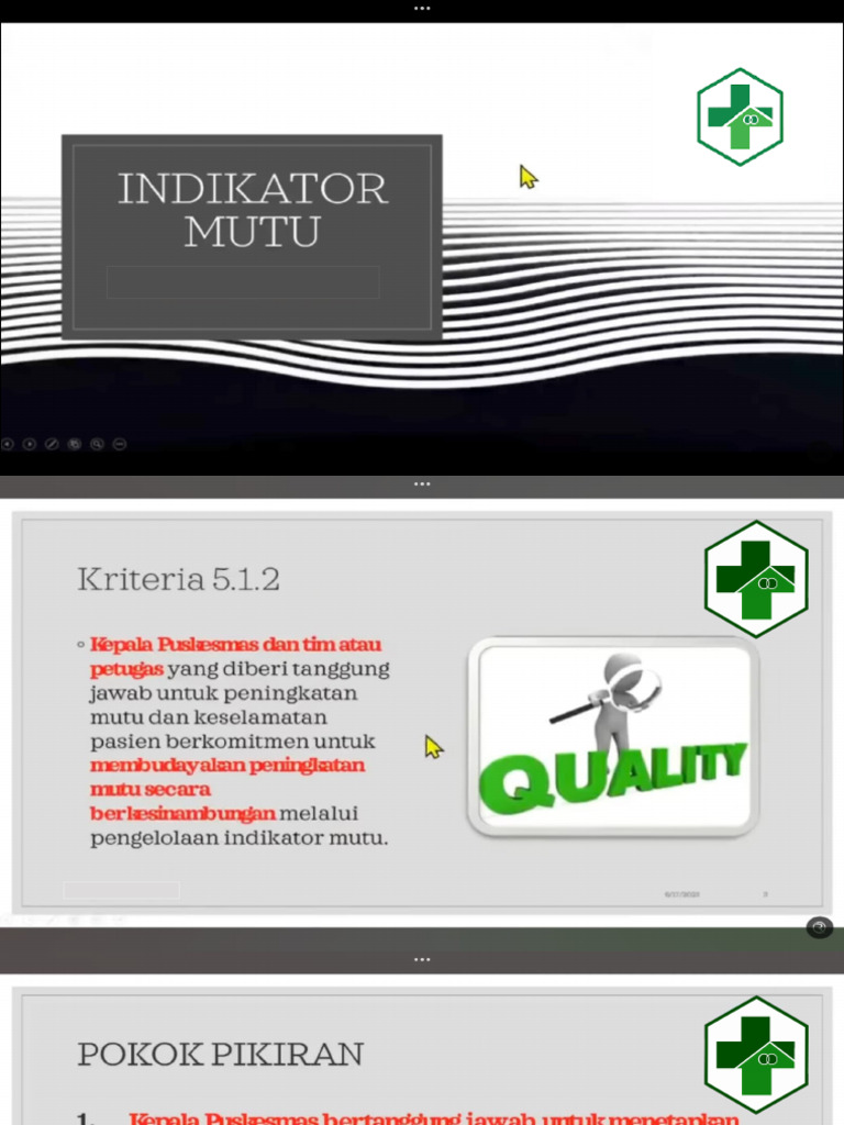 Indikator Mutu Puskesmas | PDF