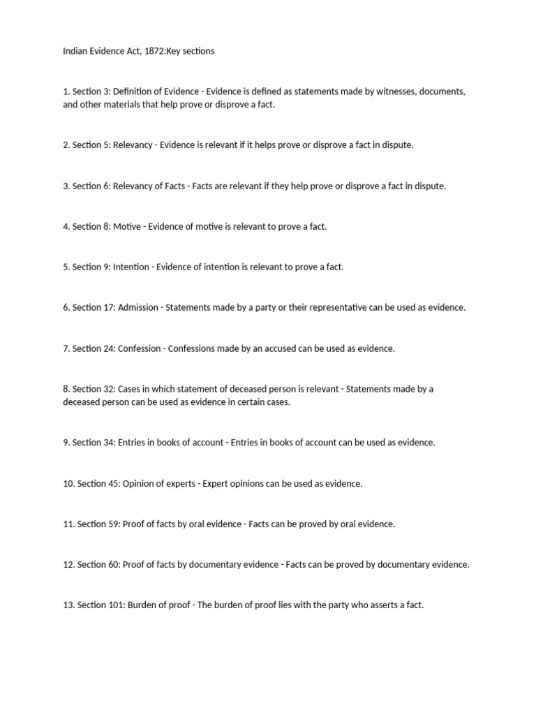 Indian Evidence Act | PDF