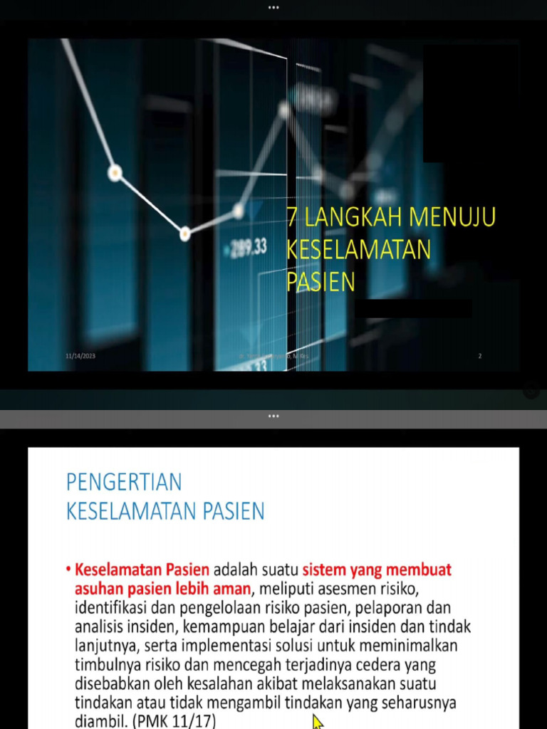 7 Langkah Keselamatan Pasien | PDF