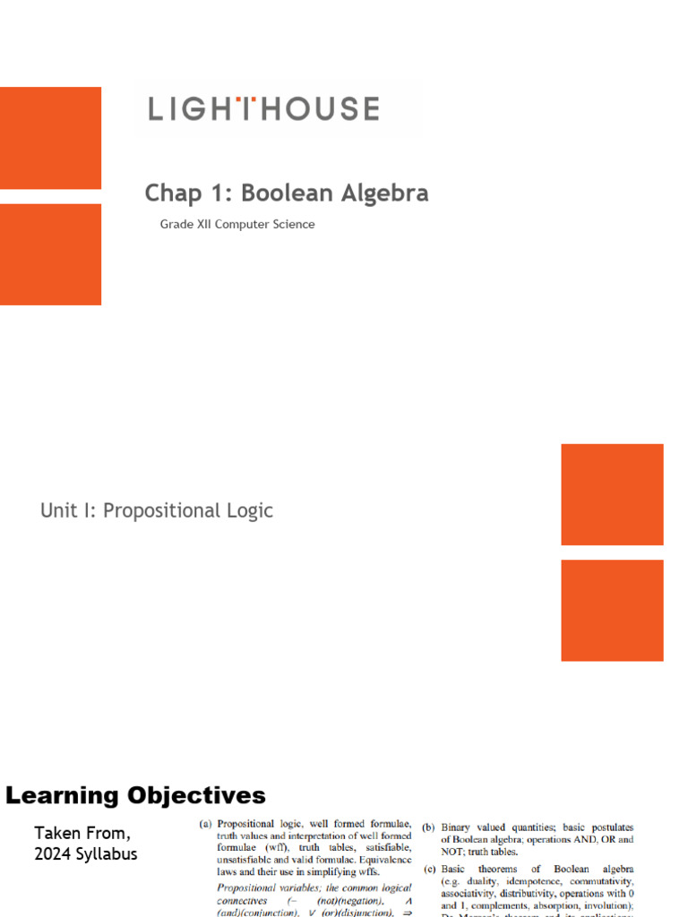 Chap1 Boolean Algebra - Unit 3 | PDF | If And Only If | Semiotics