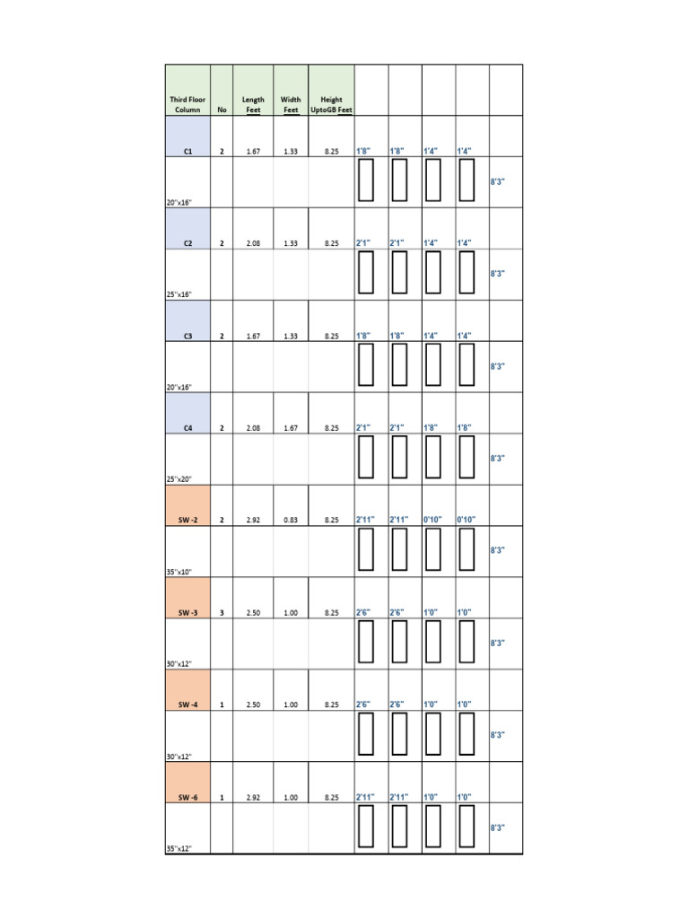 Shutter Sizes 301 | PDF