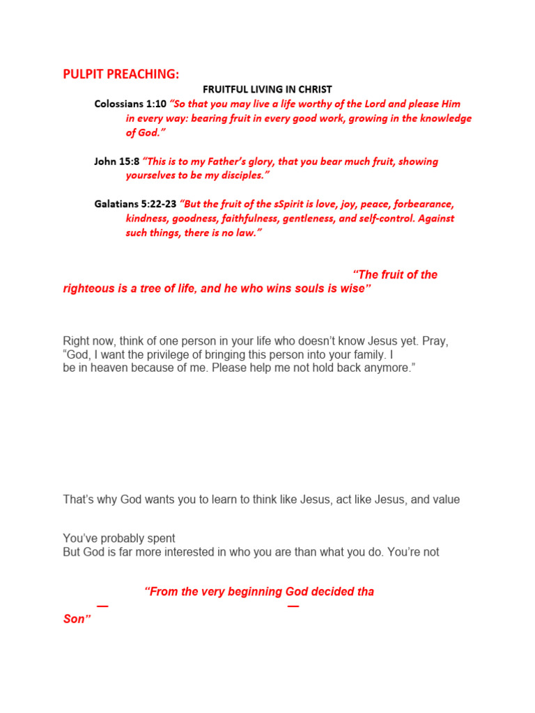 Pulpit Preaching | PDF