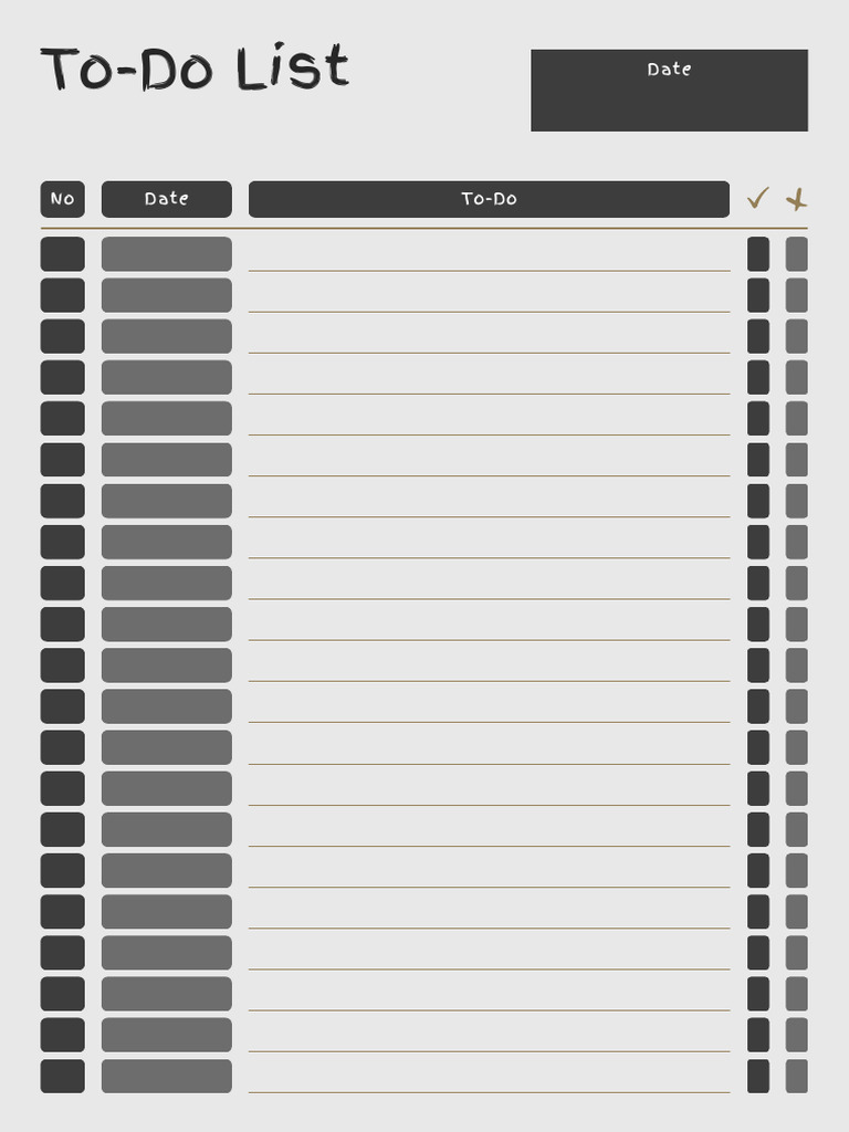 Goodnotes To Do List Template 9 1 | PDF
