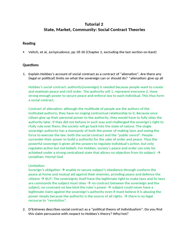 LLAW3001 Tutorial 2 | PDF