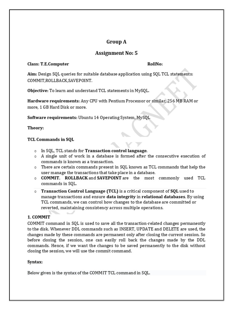 PR DBMS Theory 6 | PDF