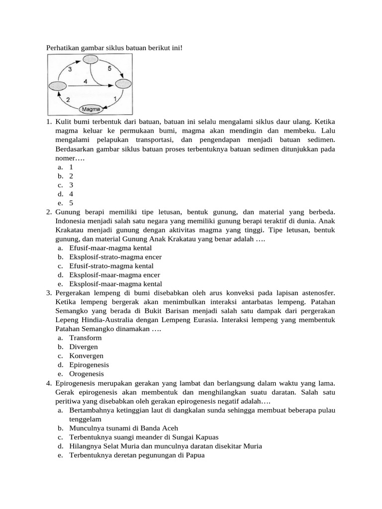 Geo Susulan Genap 2324 | PDF
