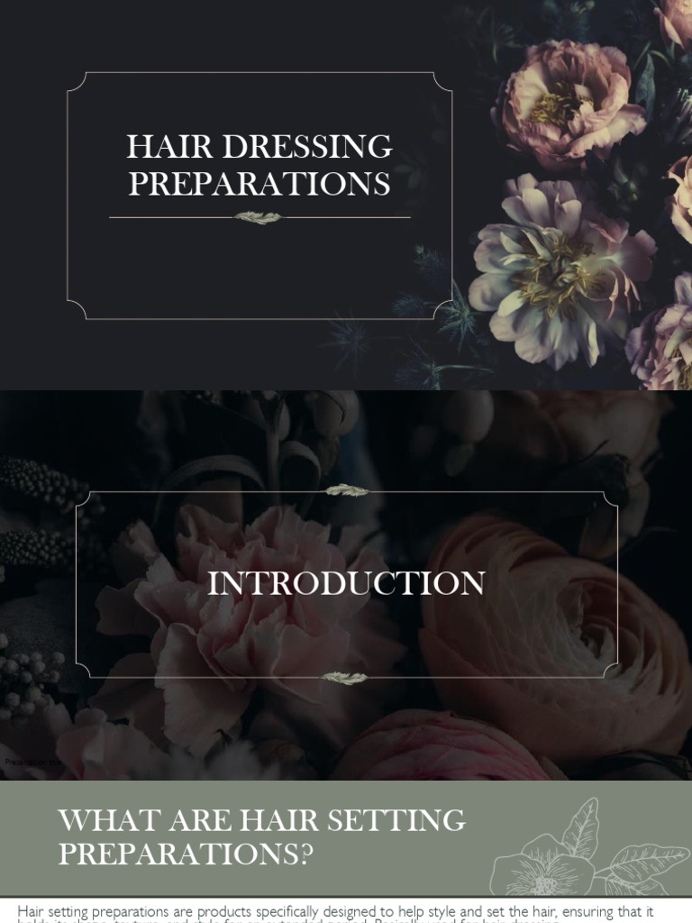 Hair Setting Preparation | PDF