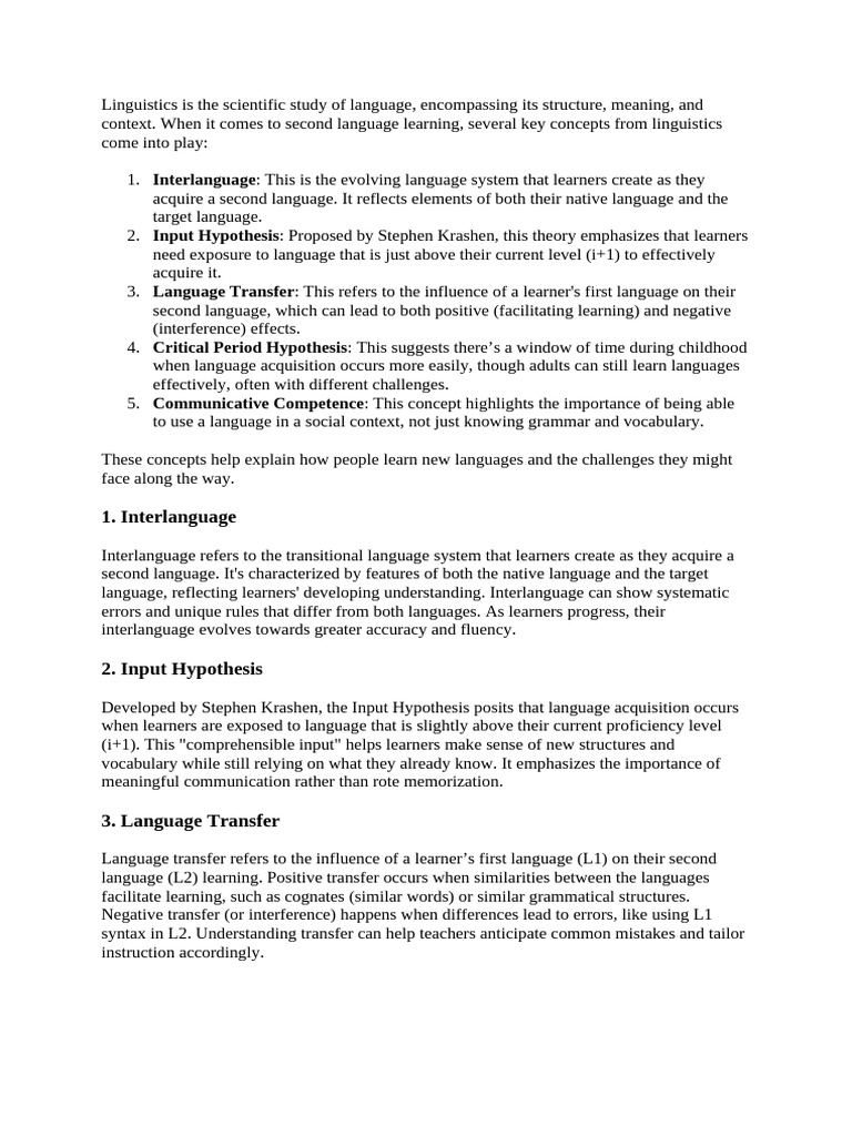 Linguistics | PDF