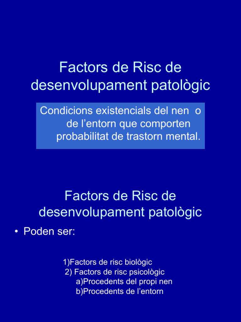 Factors de Risc | PDF