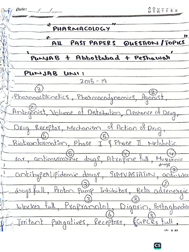 2nd Proff Aust Important Topic From Past Papers - 125915 | PDF