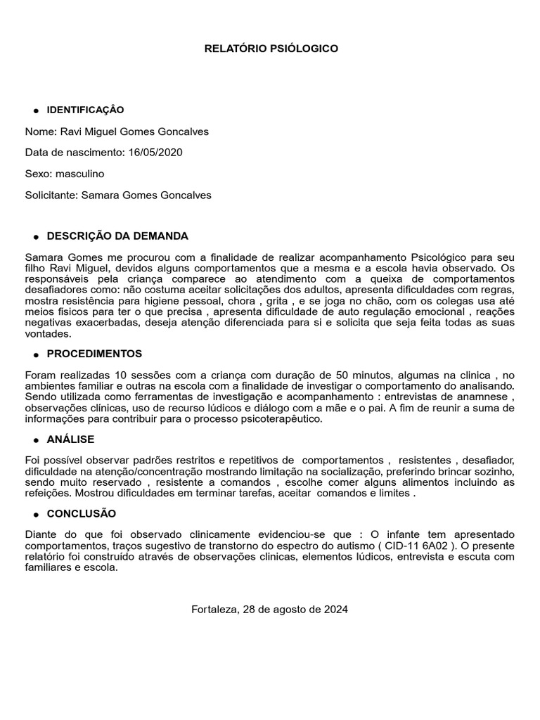 Download-370294-Modelos de Documentos e Relatórios Psicológicos - Gratuito-19983597 | PDF