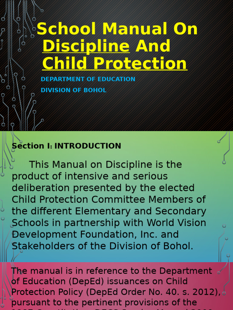 School Manual On Discipline | PDF